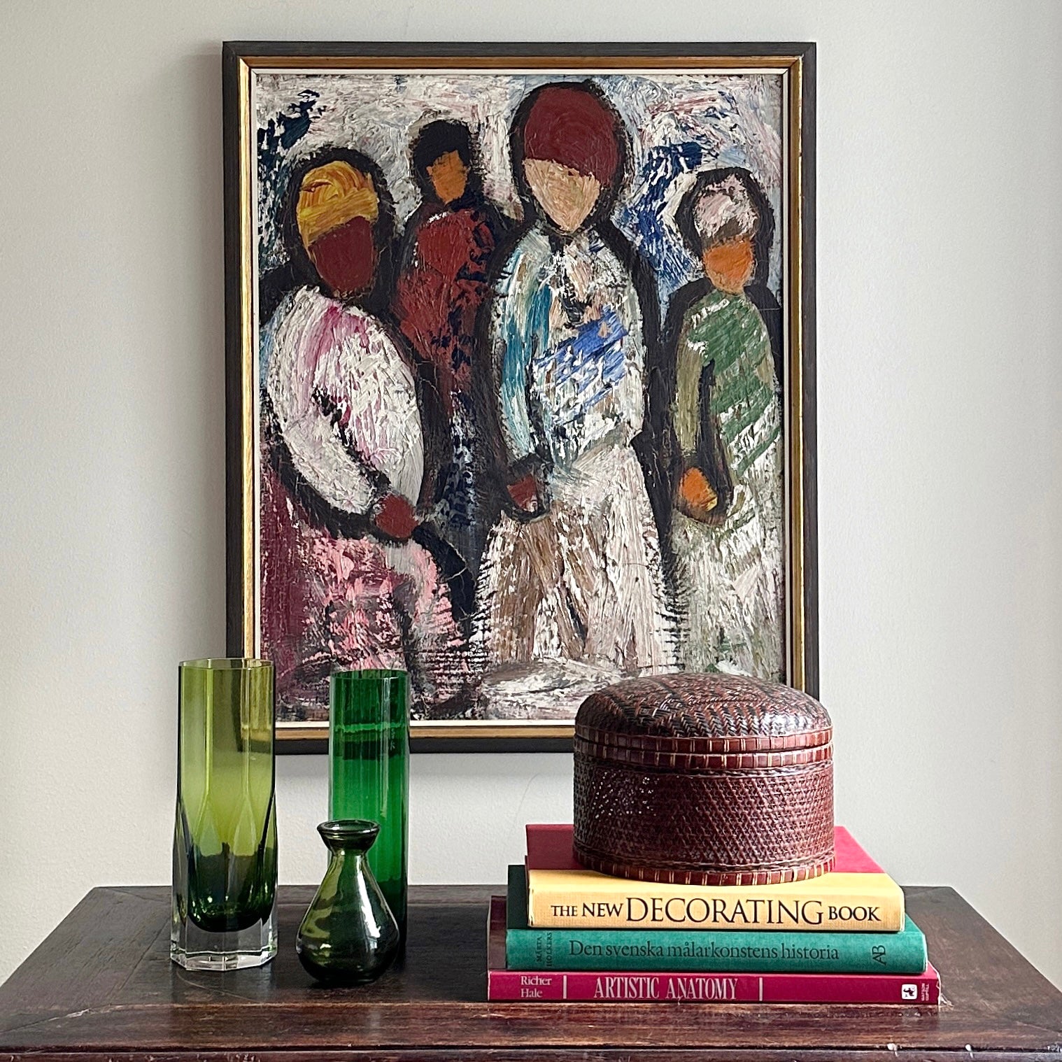 Original Mid Century Oil Painting From Sweden by G Falck – Vintage Art Room