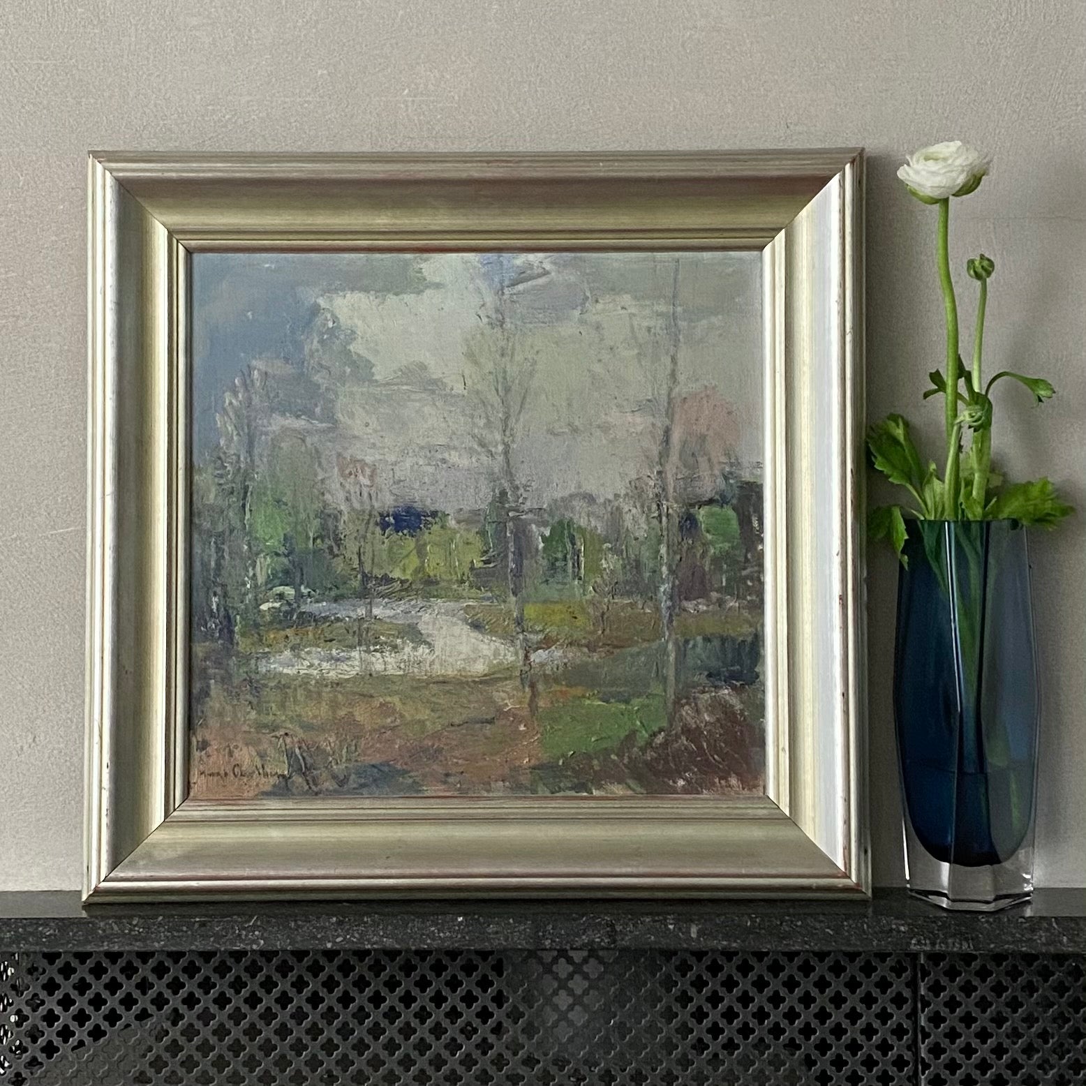 Vintage Oil Painting From Sweden Hugo Carlberg 1938 – Vintage Art Room