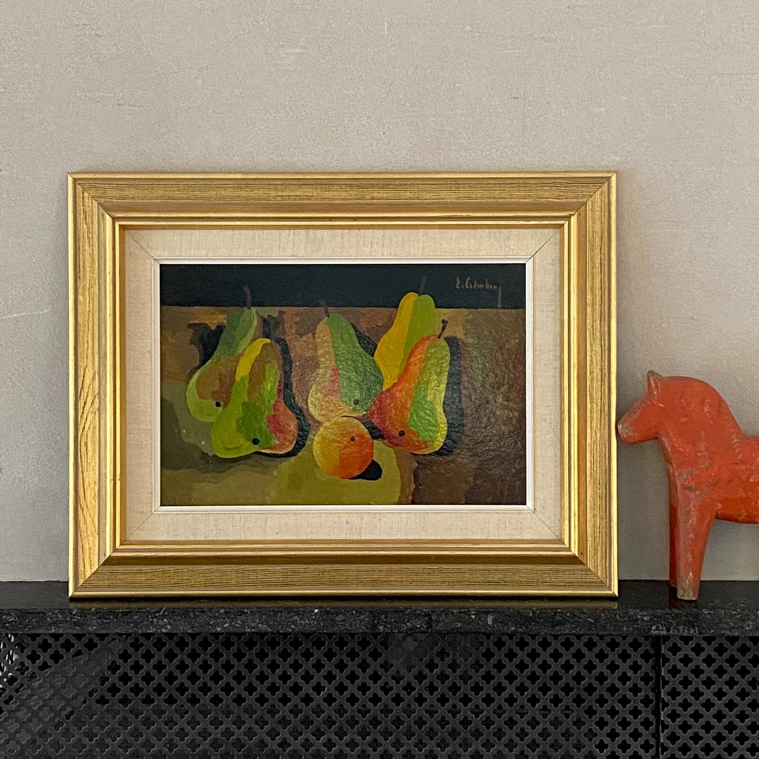 Original Mid Century Vintage Still Life Painting Eric Cederberg Sweden ...